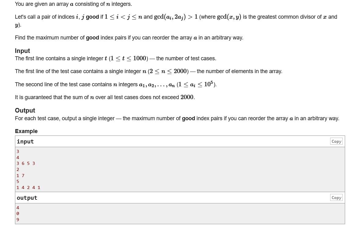 Solved You are given an array a consisting of n integers. | Chegg.com