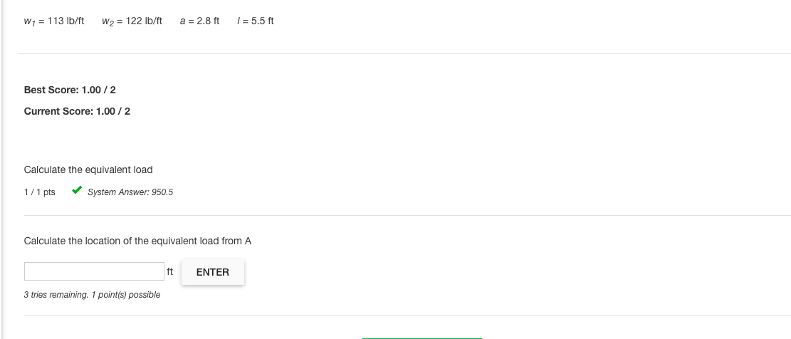 Solved Consider the distributed load on the beam shown in | Chegg.com