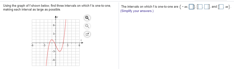 Solved Using the graph off shown below, find three intervals | Chegg.com
