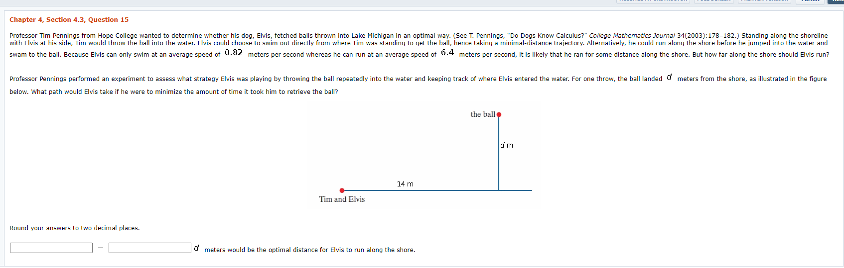 Solved Professor Tim Pennings from Hope College wanted to | Chegg.com