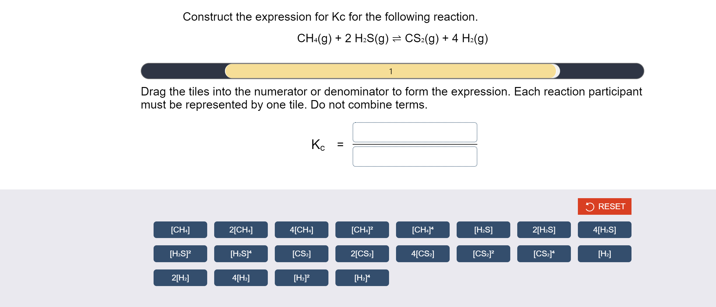 Solved Construct the expression for Kc ﻿for the following | Chegg.com