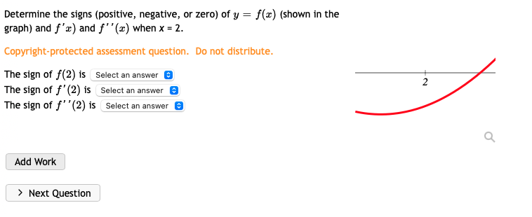 Solved Determine the signs (positive, negative, or zero) of | Chegg.com