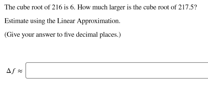 Solved The cube root of 216 is 6. How much larger is the | Chegg.com