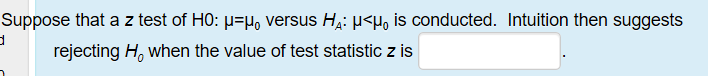 Solved Suppose that a z test of H0: μ=Ho versus HA: μ | Chegg.com