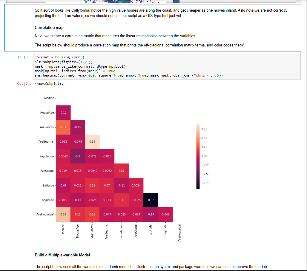 Solved Background Download the data set ca_housing.csv and | Chegg.com