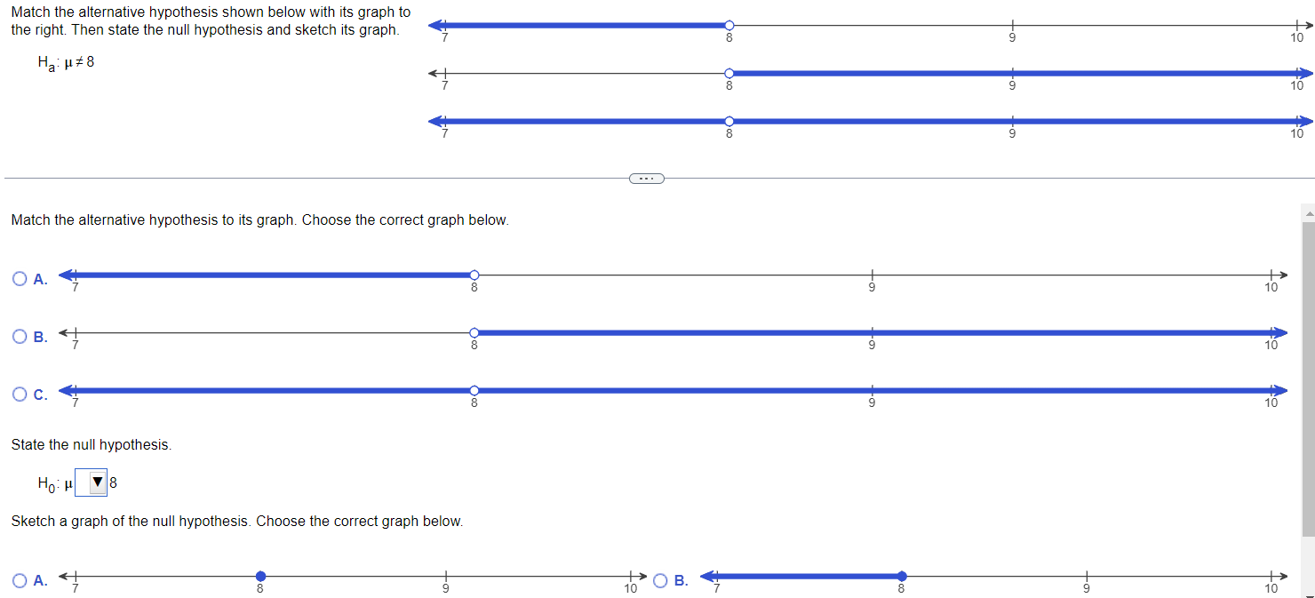 Solved Match the alternative hypothesis shown below with its | Chegg.com