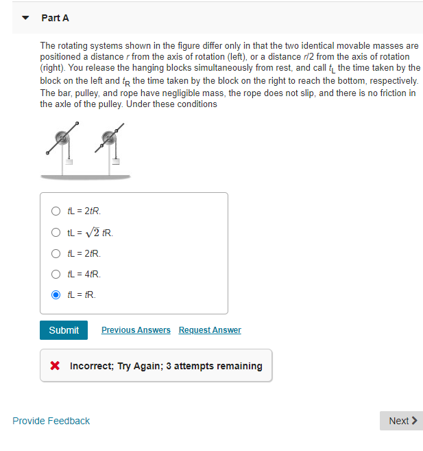 Solved Part A The rotating systems shown in the figure | Chegg.com
