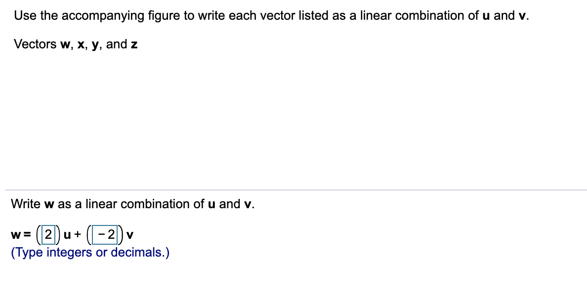 Solved Use the accompanying figure to write each vector | Chegg.com