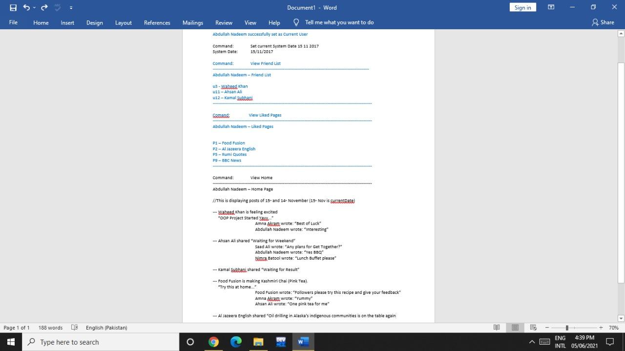 We need to develop a console based social | Chegg.com