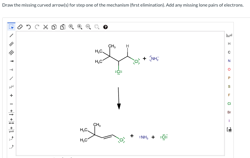 Solved Draw the missing curved arrow(s) for step one of the | Chegg.com