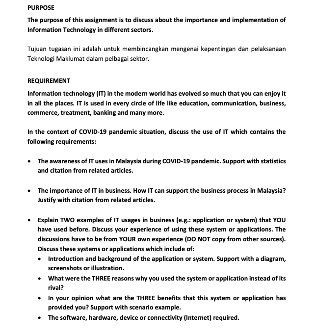 Solved PURPOSE The purpose of this assignment is to discuss | Chegg.com