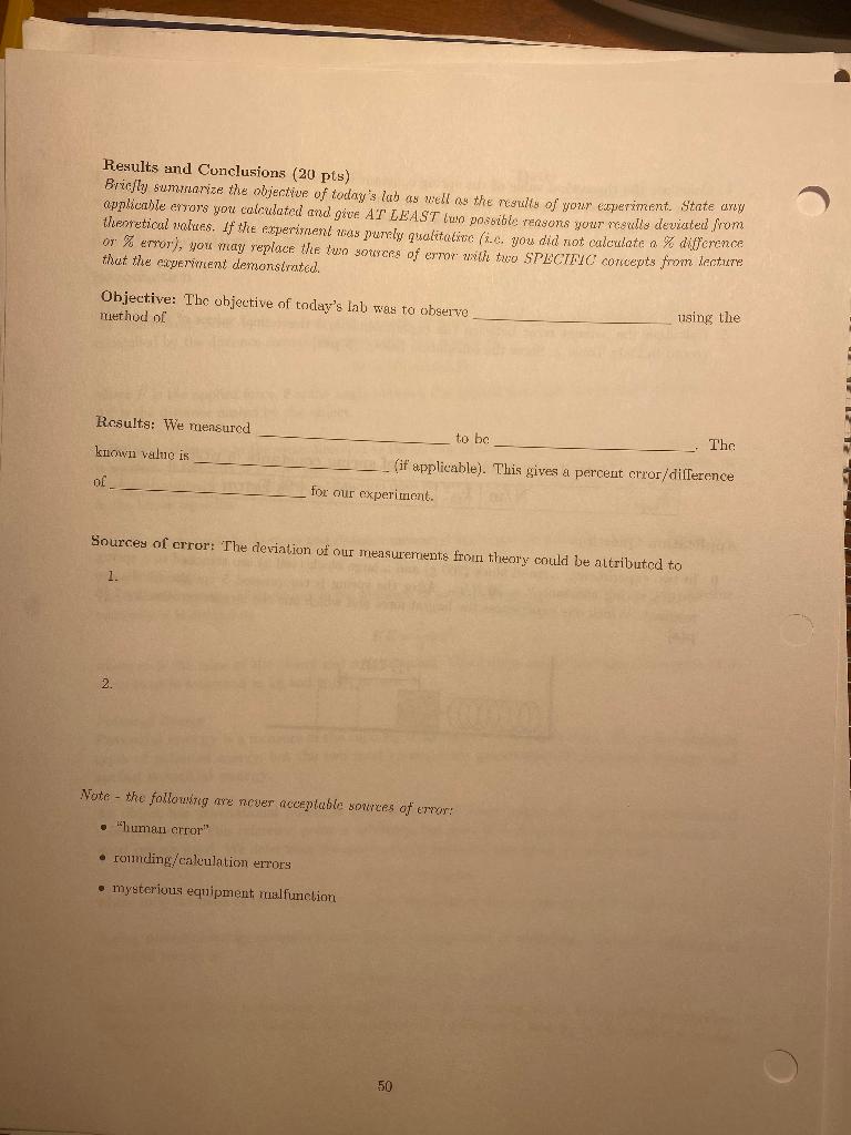 Experiment The purposo of this lab is to verify | Chegg.com