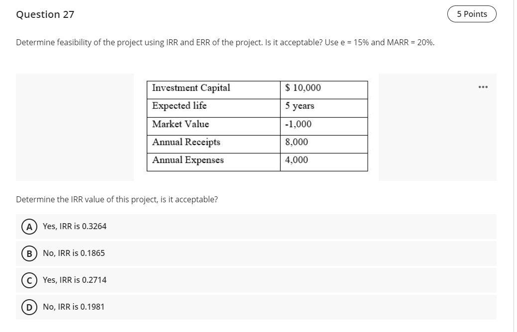 Solved Question 27 5 Points Determine feasibility of the | Chegg.com