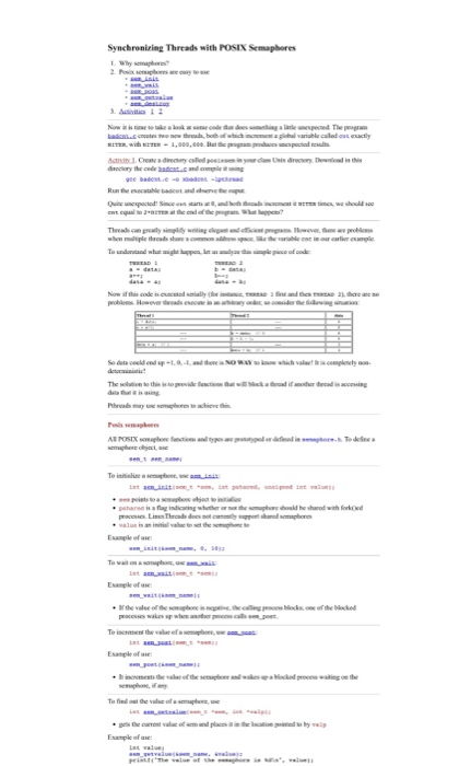 Solved Programming Assignment Semaphores Instructions 7673