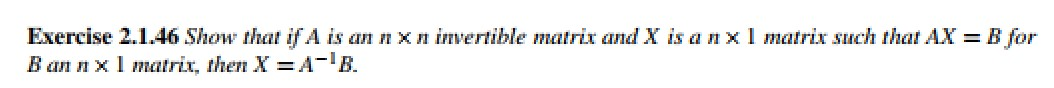 Solved Exercise 2.1.32 Suppose AB=AC and A is an invertible | Chegg.com