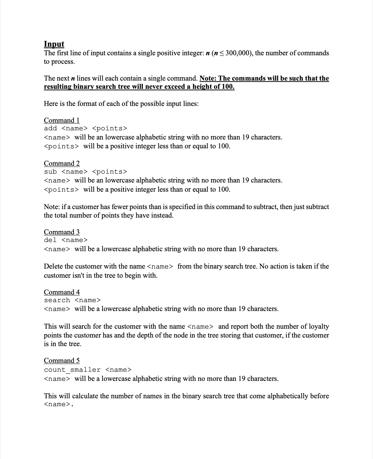 Solved Note: More samples will be posted online with the | Chegg.com