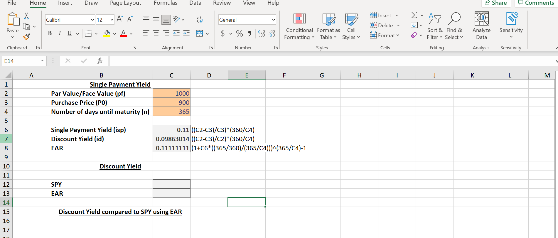 Solved File Home Insert Draw Page Layout Home Formulas Data | Chegg.com