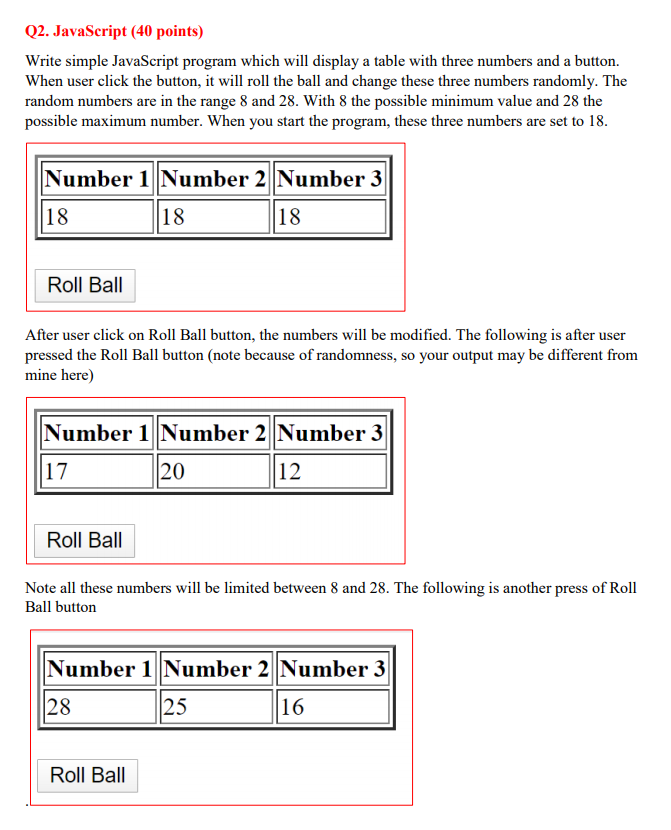 Solved Write Simple JavaScript Program Which Will Display A Chegg