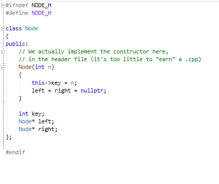 #ifndef NODE_H #define NODE_H E class Node { public: | Chegg.com