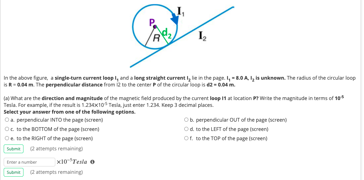 Solved I, In the above figure, a single-turn current loop l, | Chegg.com