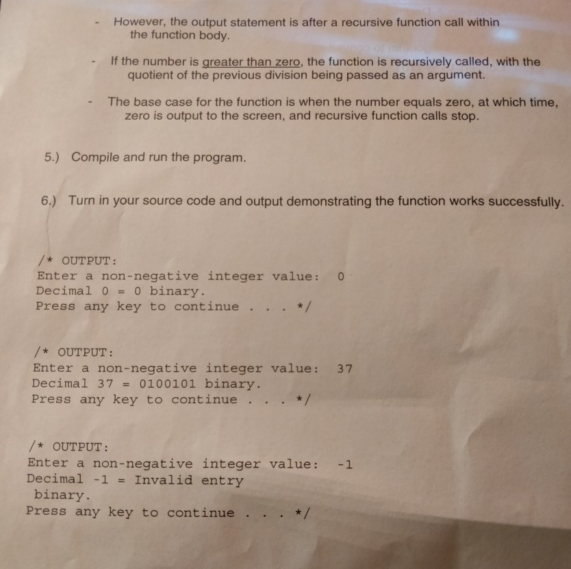 Solved 1.) The following is the algorithm to convert a | Chegg.com