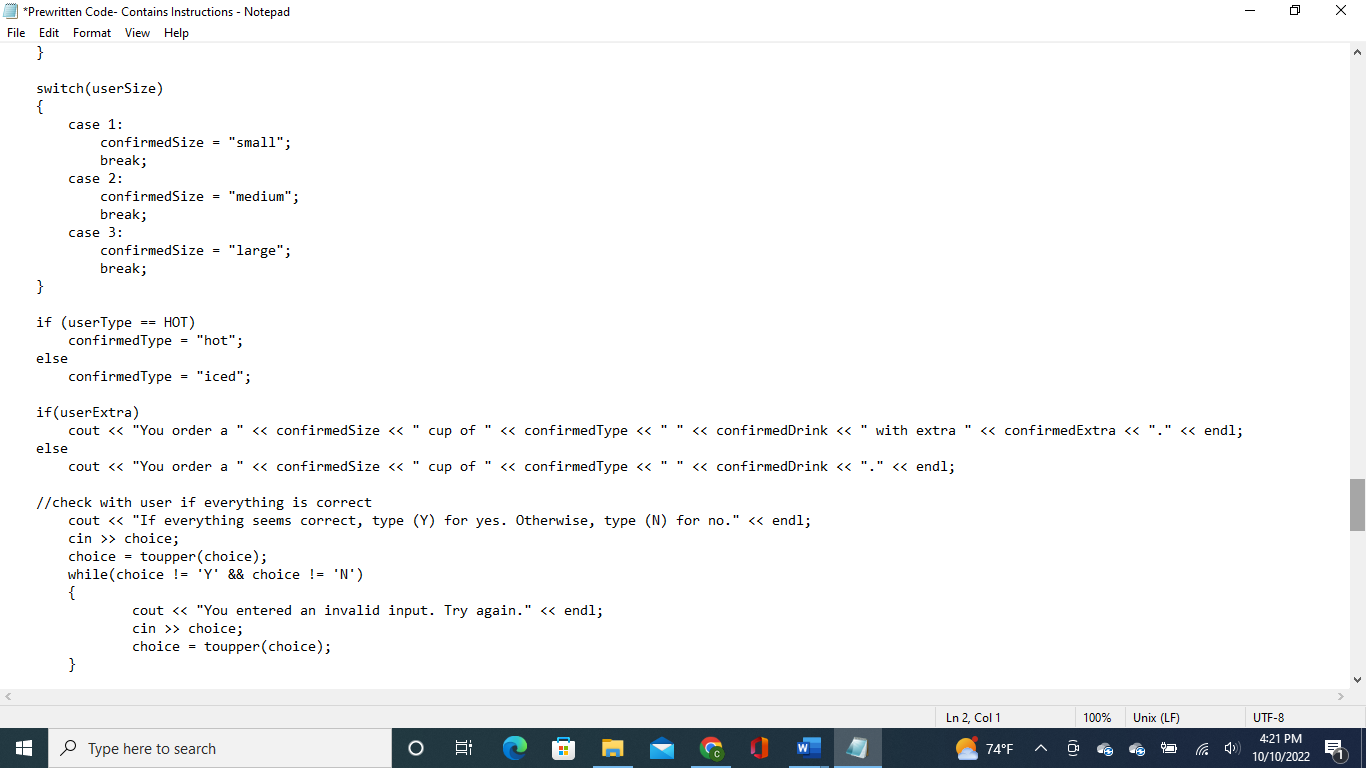 1. Introduction For this programming assignment, the | Chegg.com