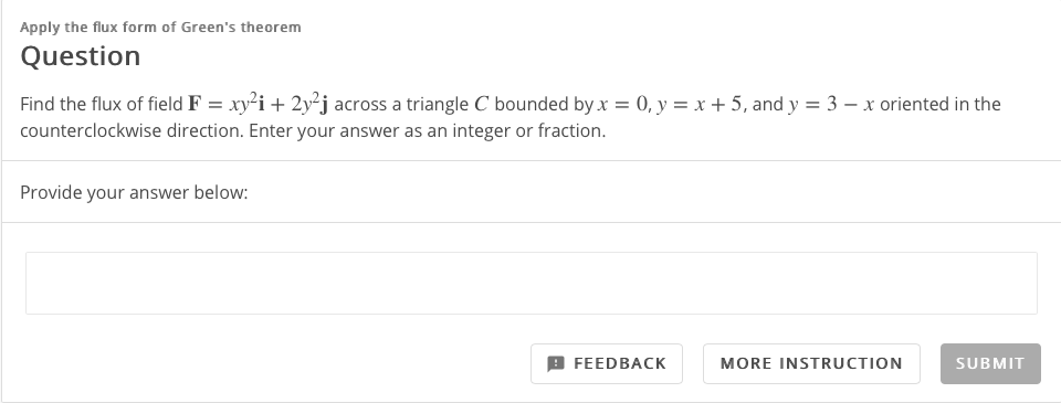 Solved Apply the flux form of Green's theorem Question Find | Chegg.com