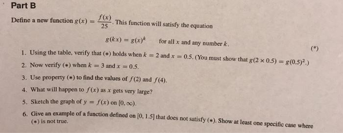 Solved Part B Define a new function. This function will | Chegg.com