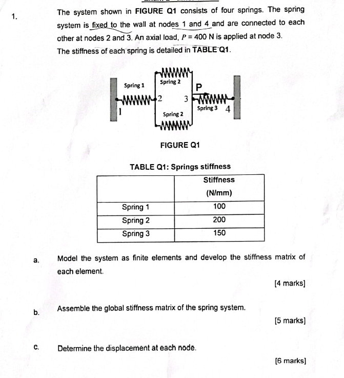 Solved The system shown in FIGURE Q1 consists of four | Chegg.com