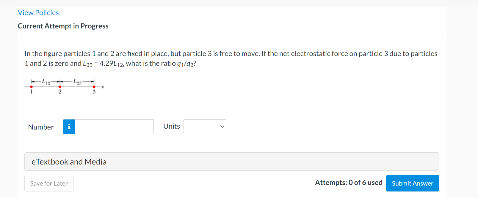 Solved In the figure particles 1 and 2 are fixed in place, | Chegg.com