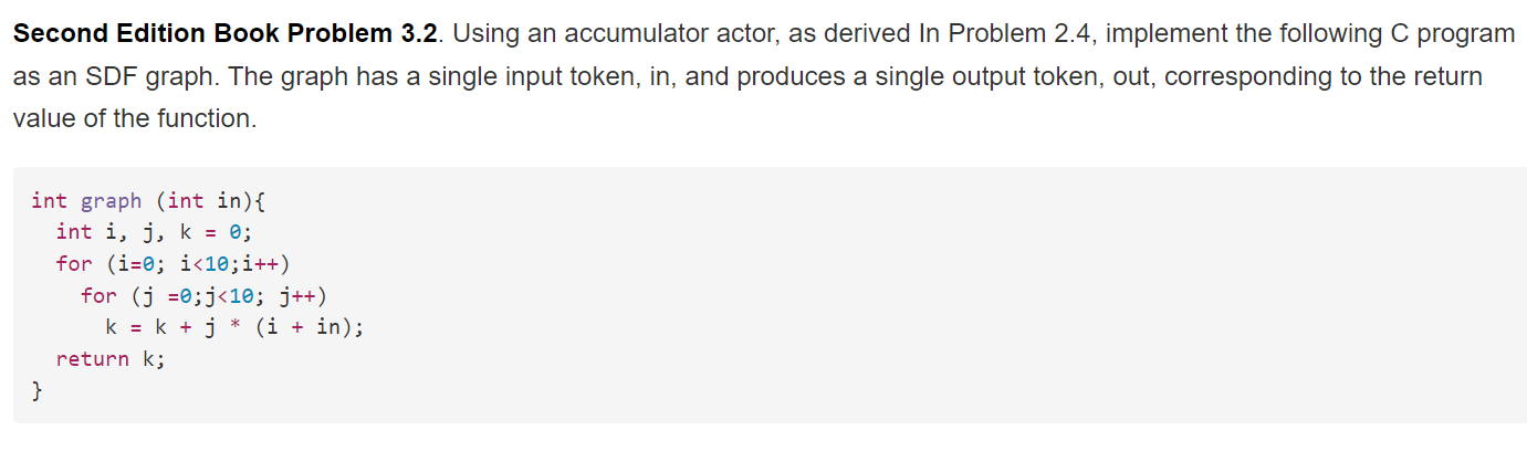 Second Edition Book Problen as an SDF graph. The | Chegg.com