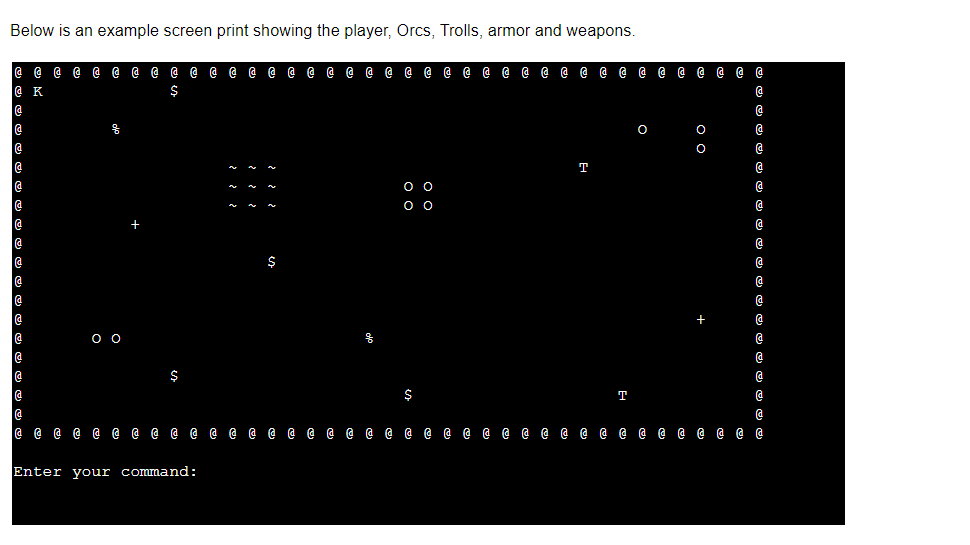 Create an Enemy class, Player class, and GameObject | Chegg.com