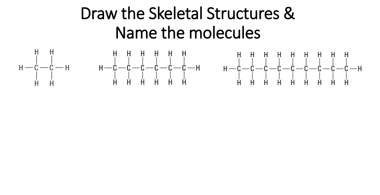 Solved Draw the Skeletal Structures \& Name the molecules | Chegg.com