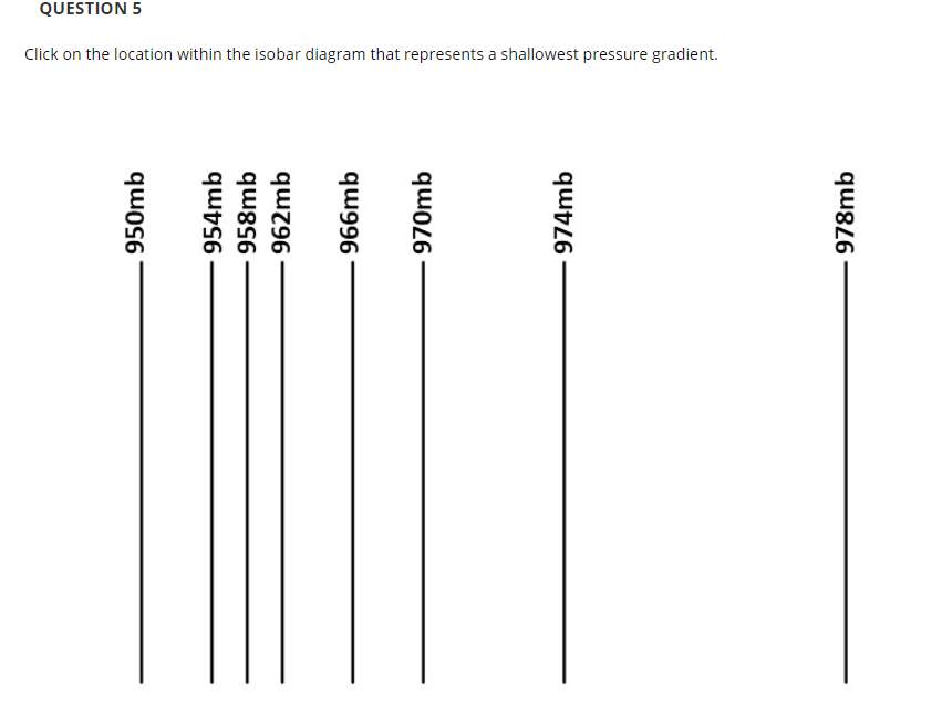 Solved QUESTION 4 Click on the location within the isobar | Chegg.com