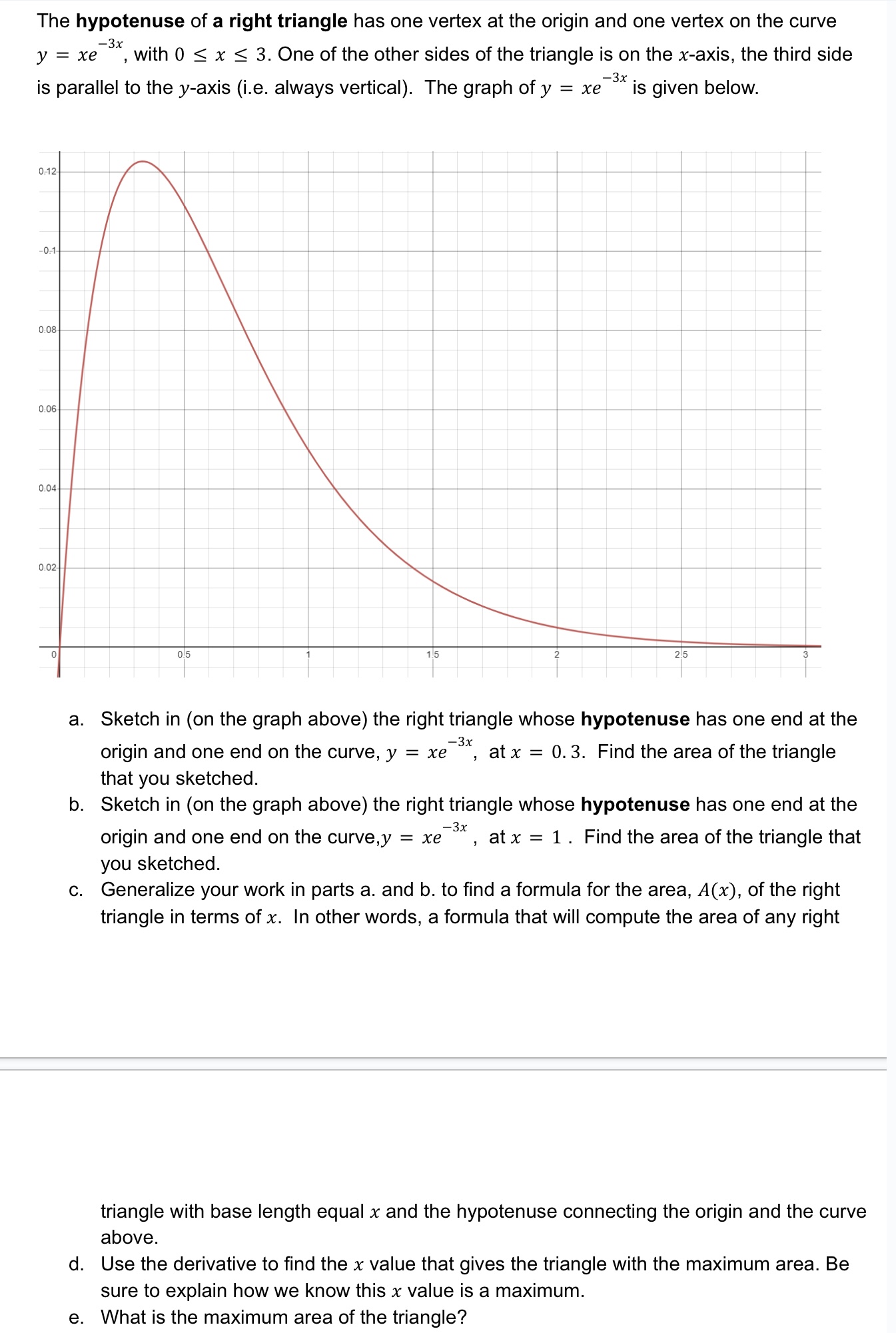Solved The hypotenuse of a right triangle has one vertex at | Chegg.com