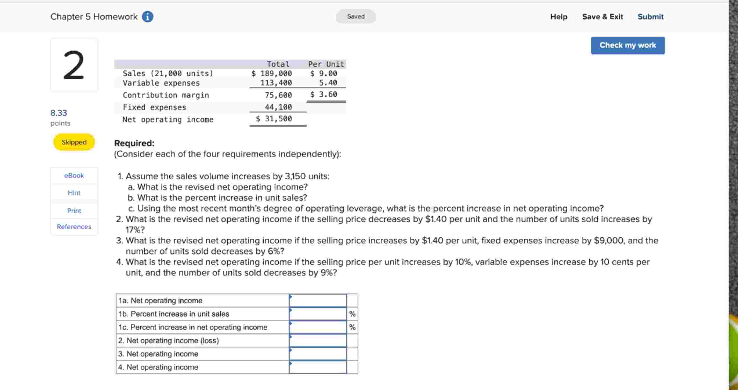 Solved Required:(Consider each of the four requirements | Chegg.com