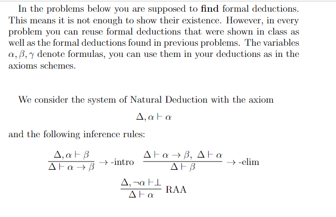Solved In the problems below you are supposed to find formal | Chegg.com