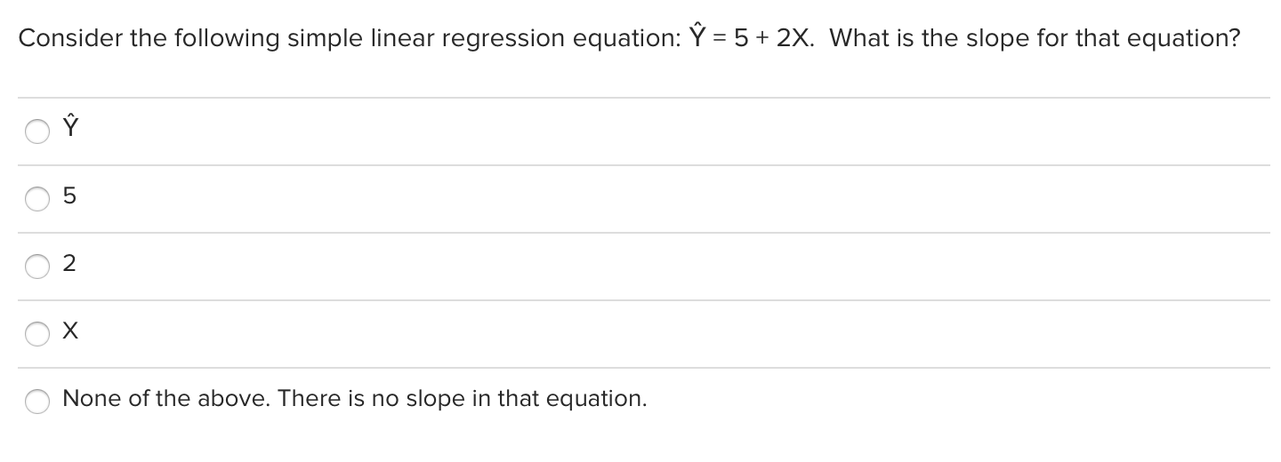 Solved Consider the following simple linear regression | Chegg.com