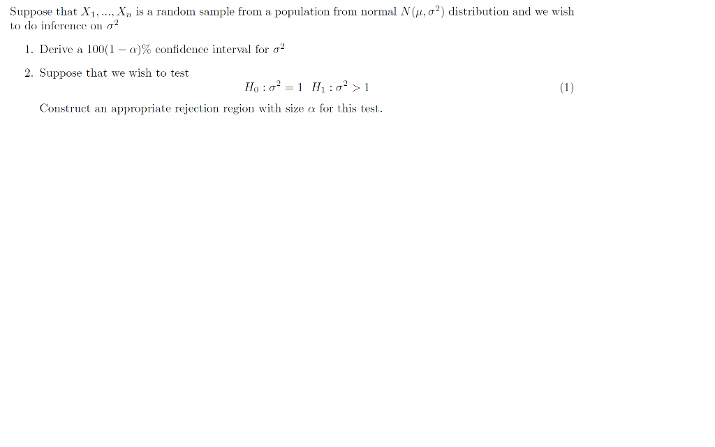 Solved Suppose that X1,…,Xn is a random sample from a | Chegg.com