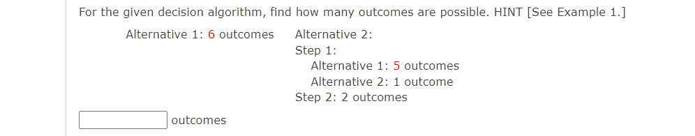 Solved For the given decision algorithm, find how many | Chegg.com