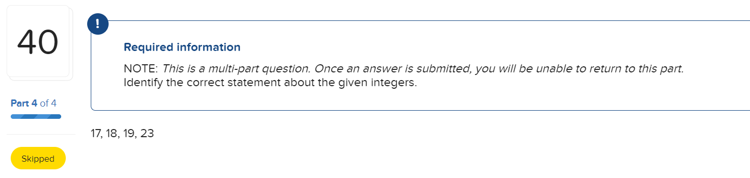 Solved Required information NOTE: This is a multi-part | Chegg.com