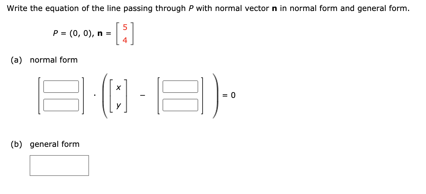 Solved Write The Equation Of The Line Passing Through P With