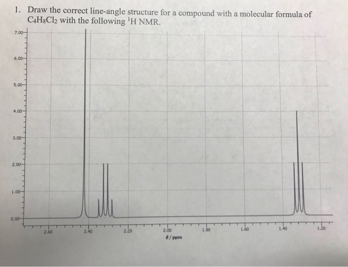 Solved 1. Draw the correct line-angle structure for a | Chegg.com