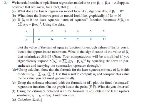 Solved 4.7 In a simple linear regression model suppose we | Chegg.com