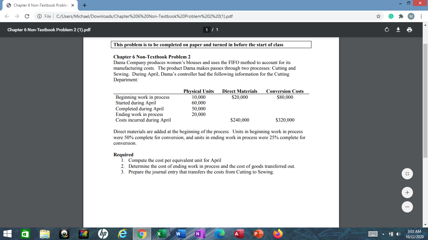 Solved Chapter 6 Non-Textbook Probler x + c 0 File | Chegg.com