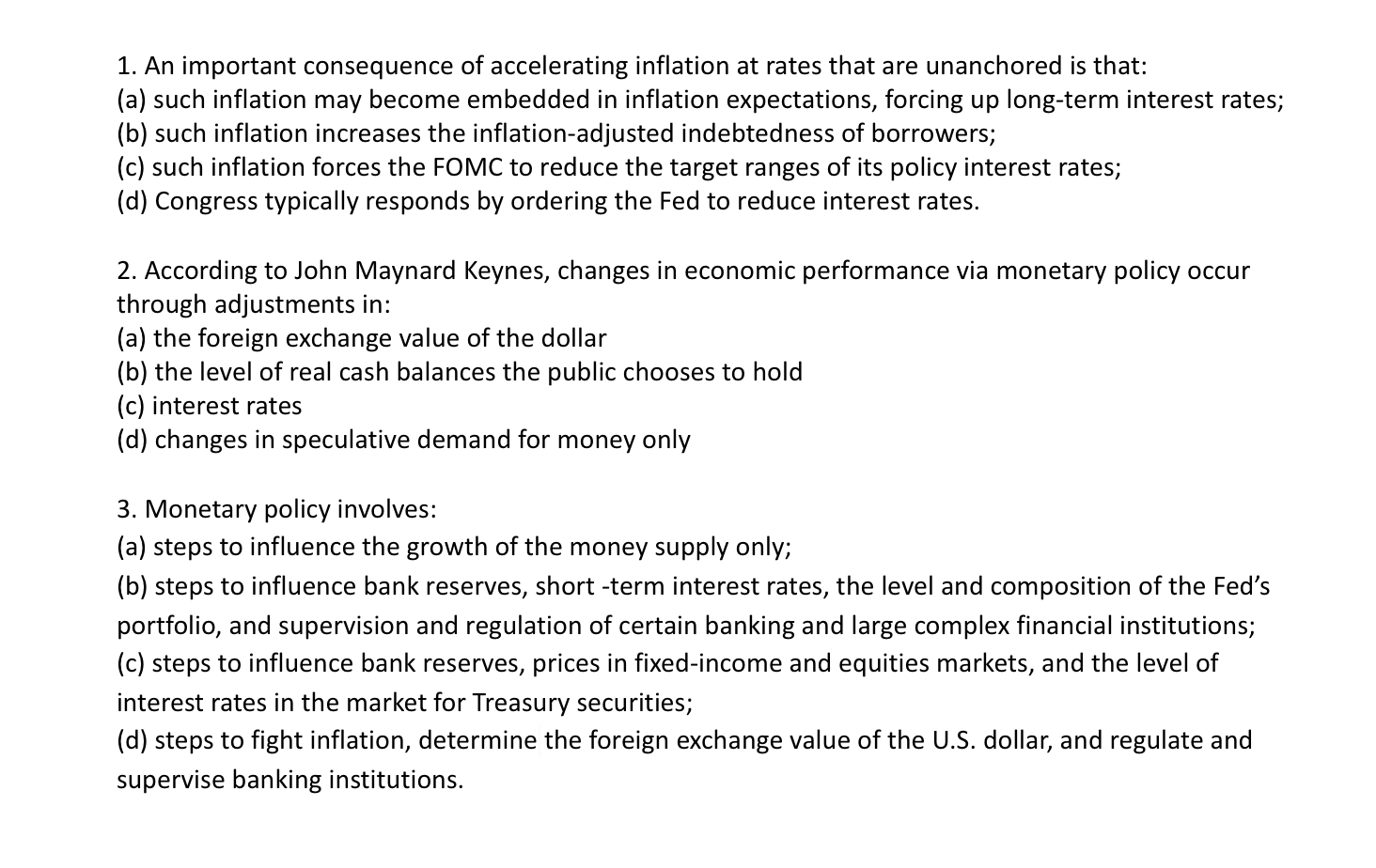 Solved 1. An important consequence of accelerating inflation | Chegg.com