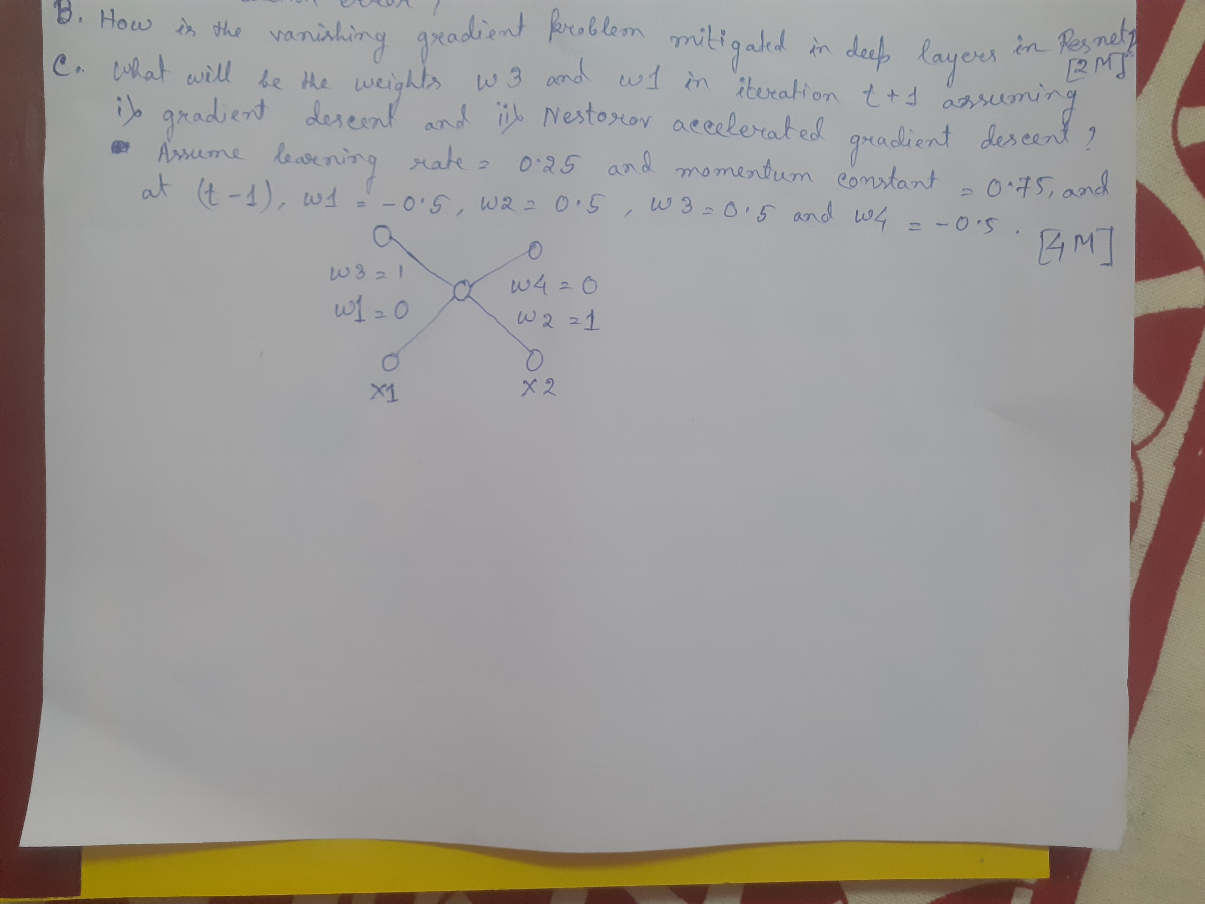 Solved B. How is the vanishing gradient problem mitigated in | Chegg.com