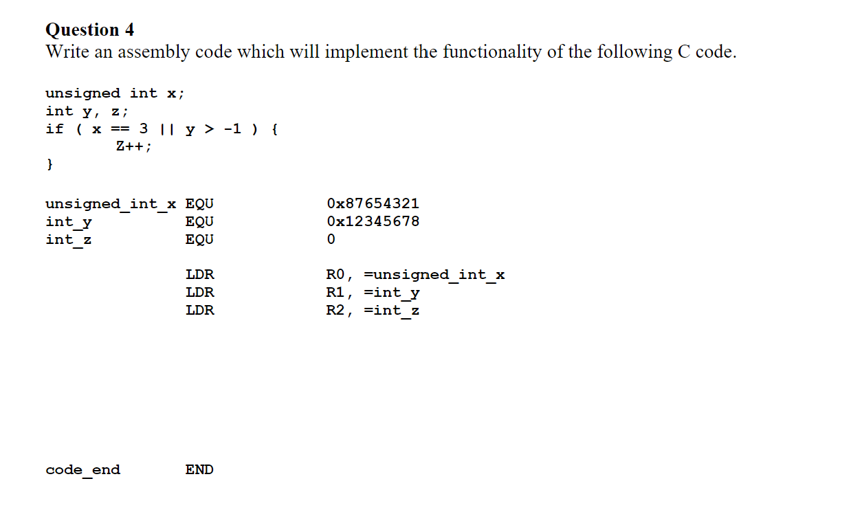 Solved Question 1 When RO is 0x20000000, examine each of the | Chegg.com