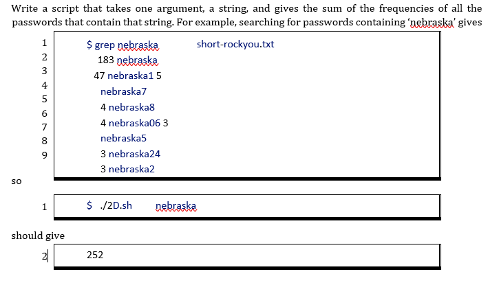Write a script that takes one argument, a string, and | Chegg.com