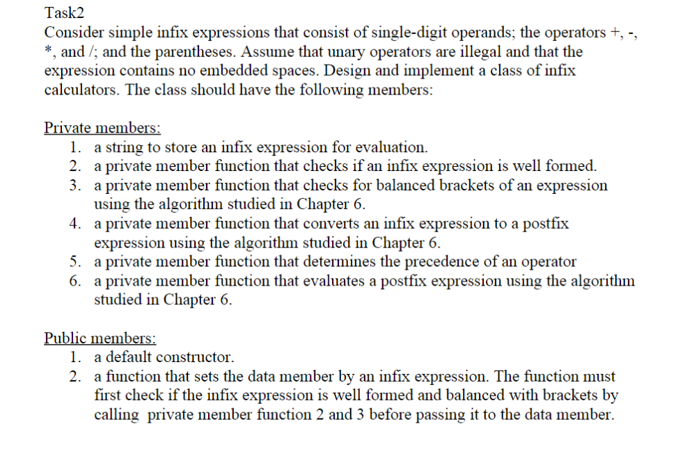 Problem Taskl - Exercises Given the following | Chegg.com